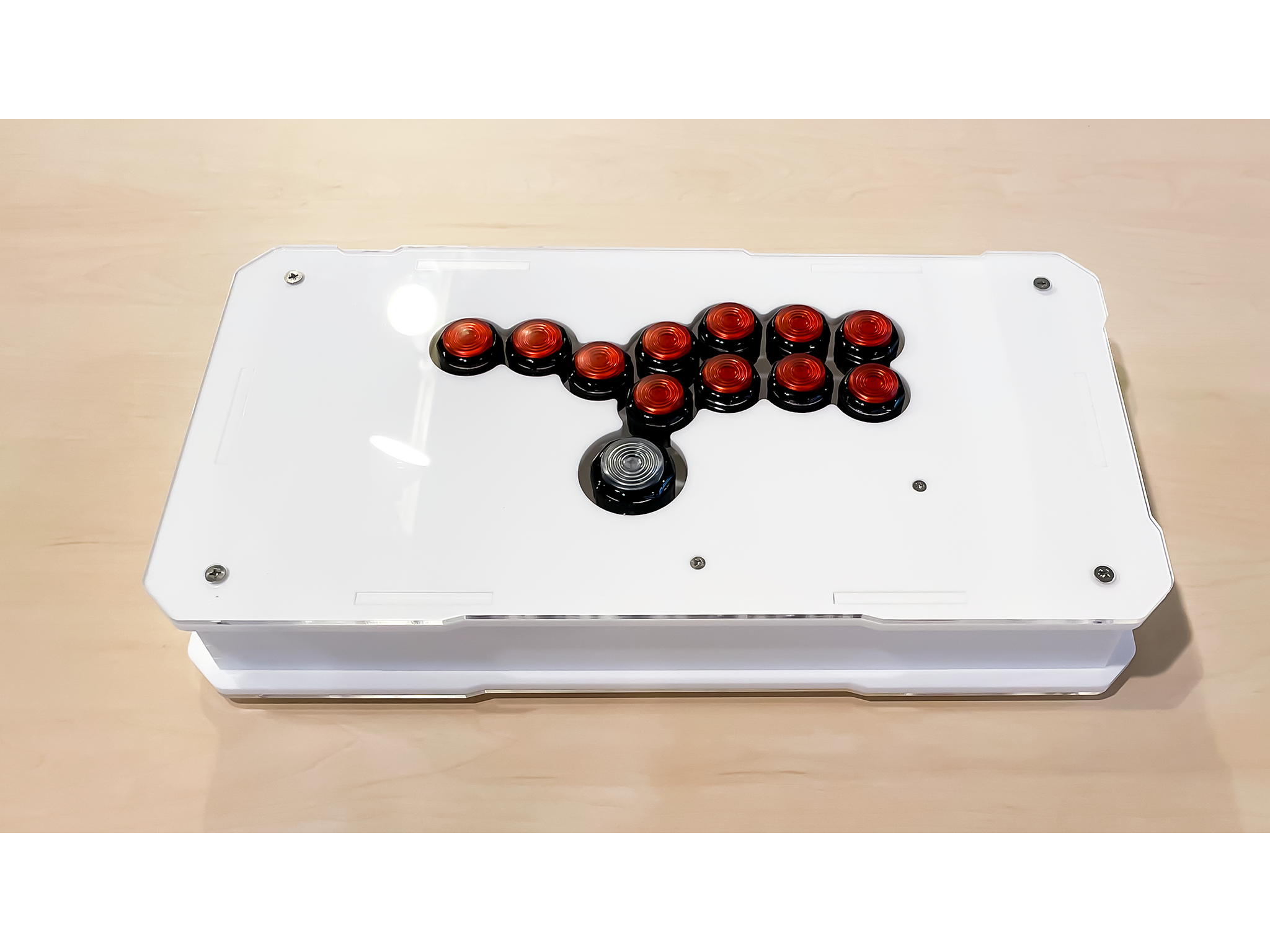 ZERO TWO STICKLESS [All-Button] Rev2 Clear/White Case Kit – Akecon-アケ魂-